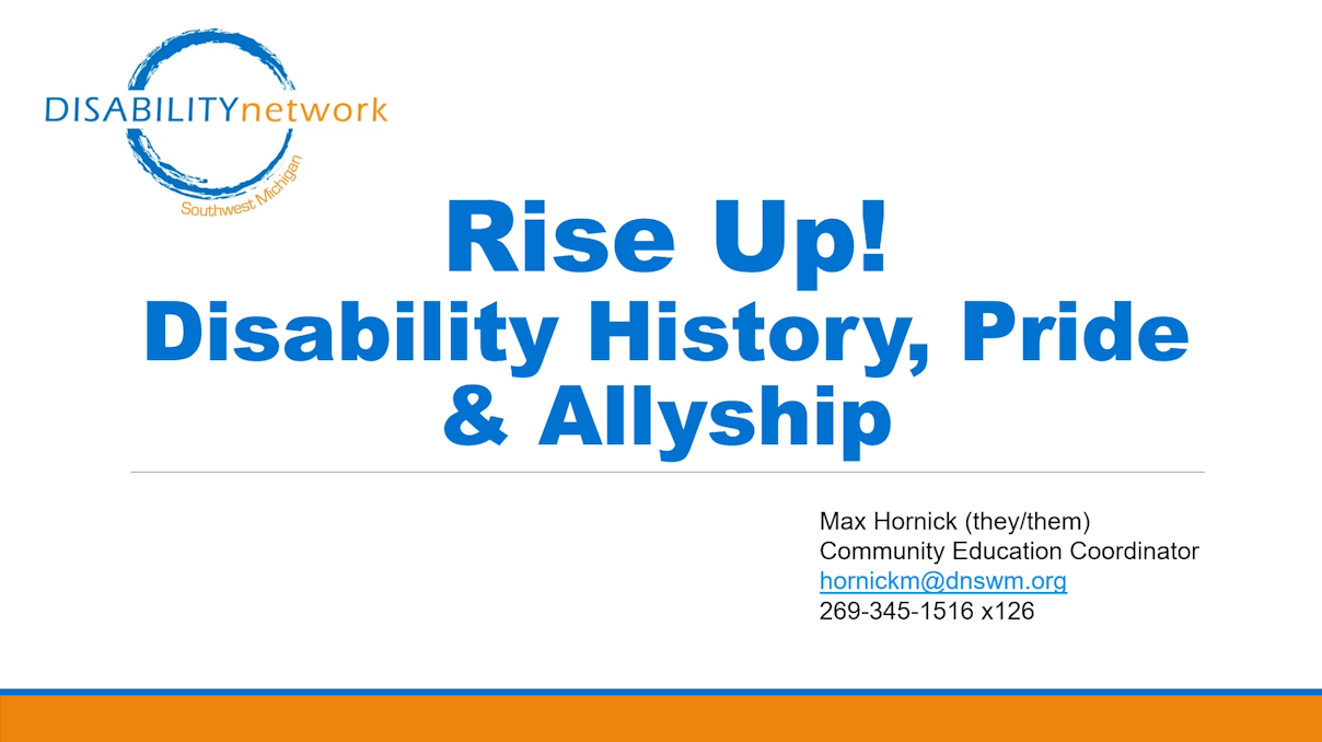 Paving the Way to Self Determination - Disability Network Southwest ...